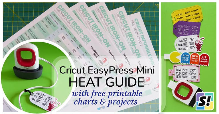 Cricut Mini Press Heat Guide: Free Printable PDF - Snip to It!
