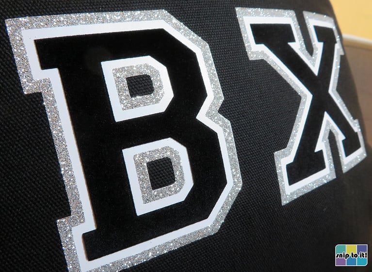 How to Make Varsity Letters with Flocked HTV - Snip to It!