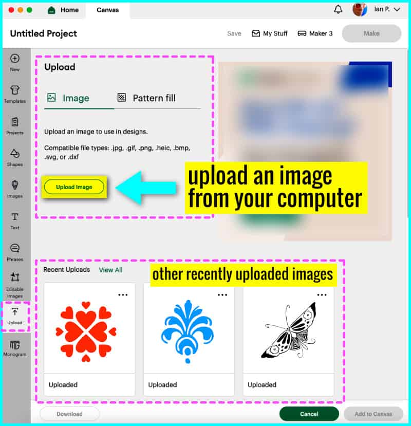 How to Upload Images and SVGs to Cricut Design Space - Snip to It!
