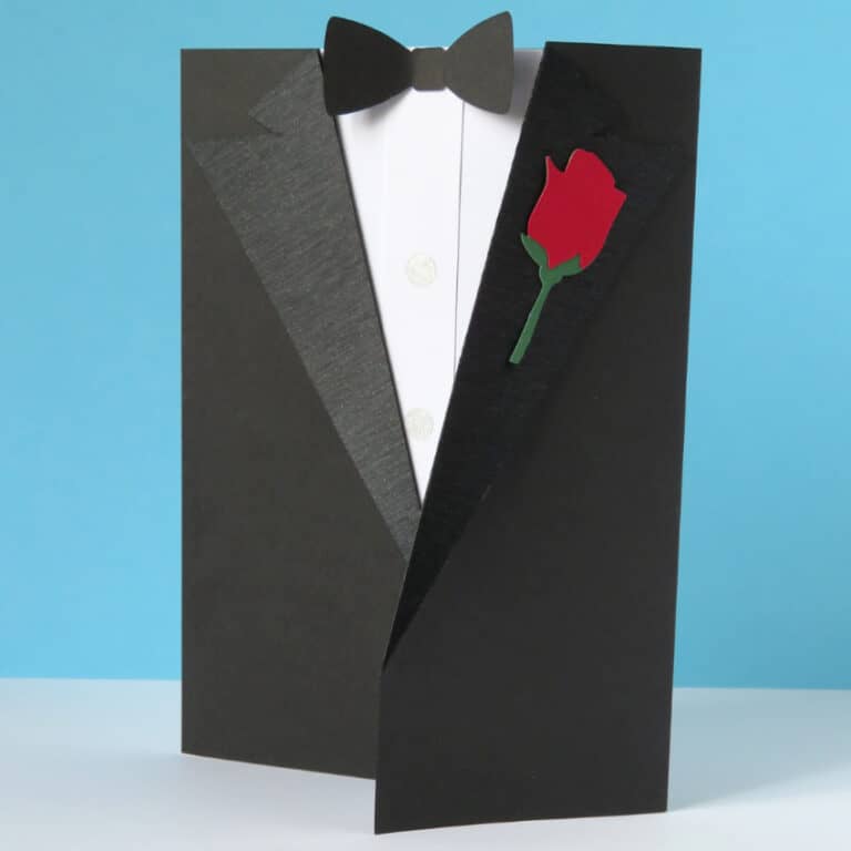 Sophisticated DIY Tuxedo Envelope Tutorial: Perfect for Father’s Day ...